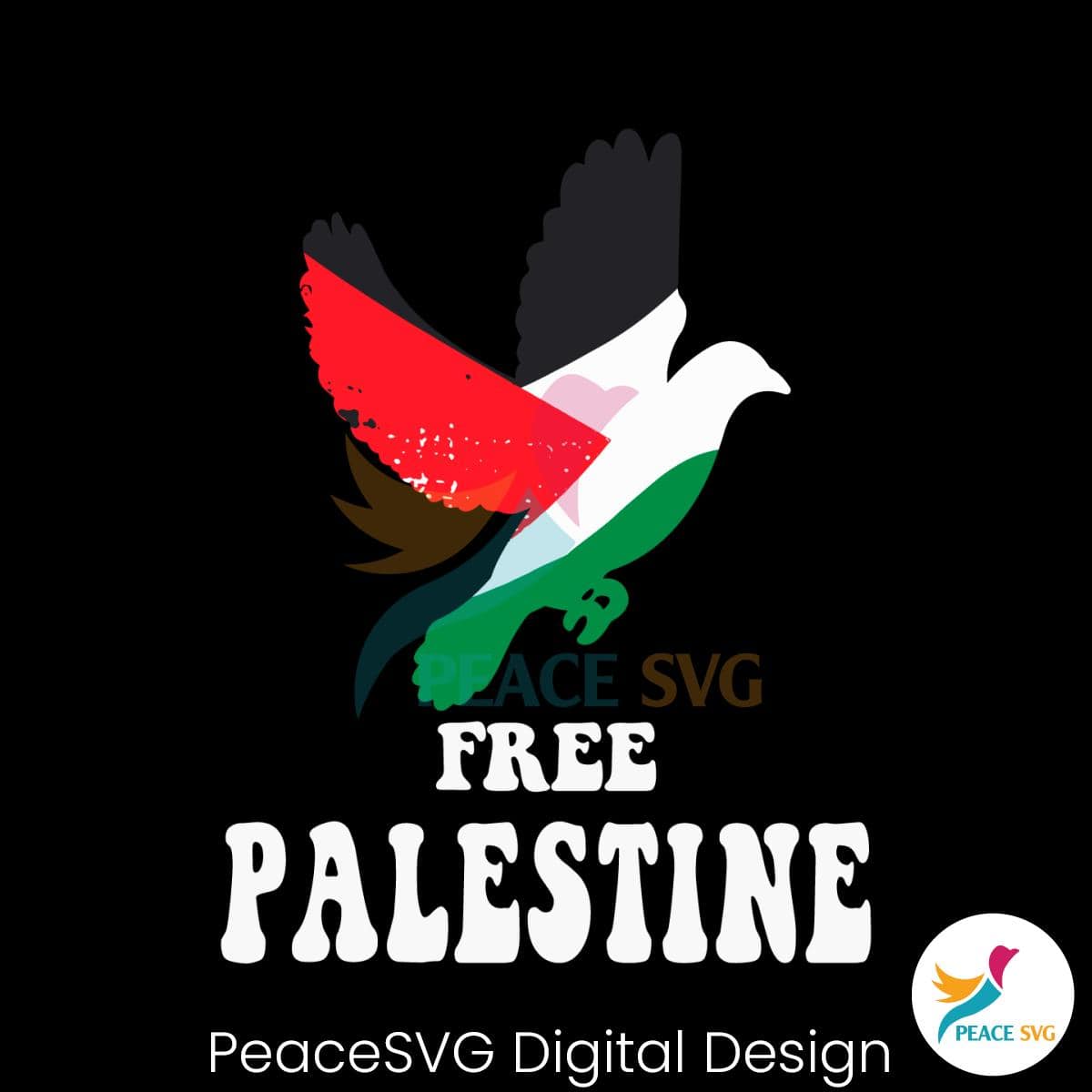 Free Palestine Dove Palestine Flag SVG Cutting Digital File » PeaceSVG Free Palestine Dove Palestine Flag SVG Cutting Digital File » PeaceSVG