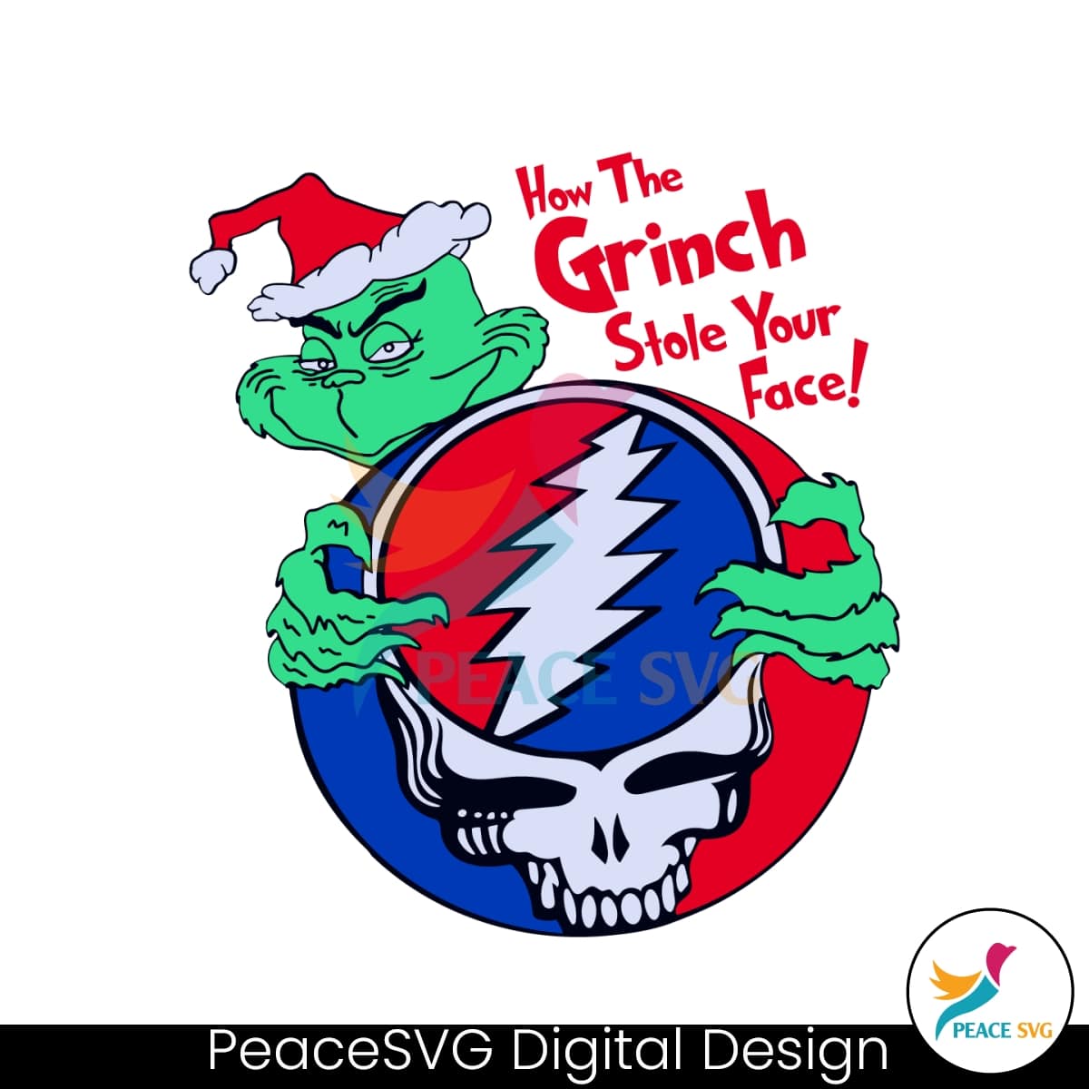Grateful Dead How The Grinch Stole Your Face SVG File » PeaceSVG Grateful Dead How The Grinch Stole Your Face SVG File » PeaceSVG